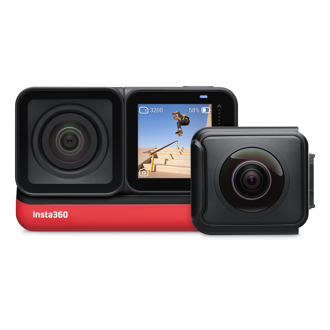 » Insta360 ONE R Twin Edition mit 360-Grad- und 4K-Weitwinkel-Modul