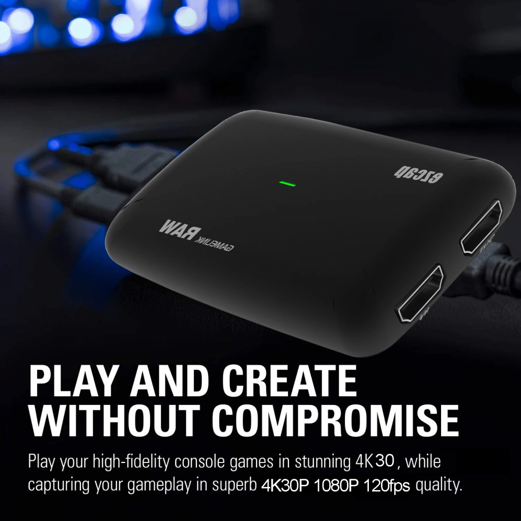 » EZCAP321 GameLink RAW 4K 30FPS (2160P) / 1440P in 60FPS & 1080P in ...